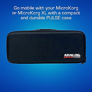 ANALOG CASES Korg MicroKorg/MicroKorg 2 / MicroKorg XL+ Case - Custom-Fitted Compact PULSE Hard Case for Travel