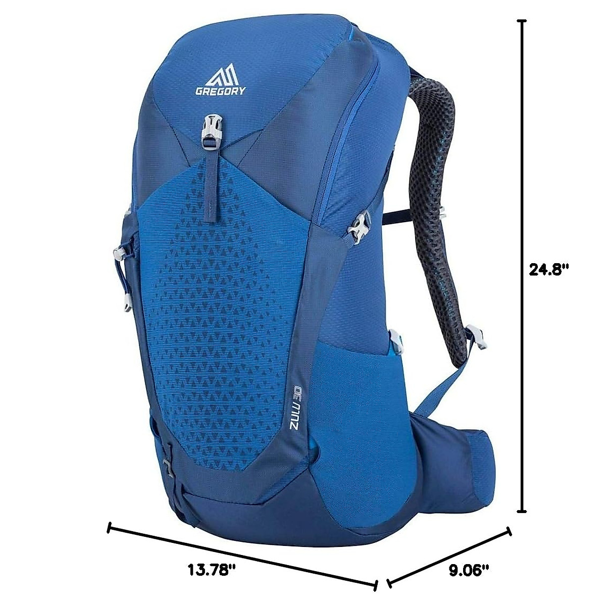 Gregory Mountain Products Zulu 30 Liter Men's Hiking Daypack, Empire Blue, Medium/Large