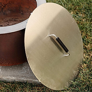 Breeo X Series Lid 24 (27.85 Inch) | Stainless Steel | Keep Rain Debris & Elements Outside The Fire Pit | Durable Fire Pit Cover | USA Made