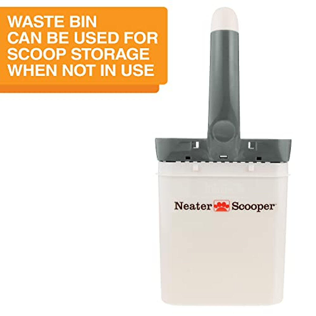 Neater Pet Brands - Neater Scooper Cat Litter Sifter - Bulk Pack Value Bundle Includes 195 Refill Bags - Mess Free Cat Litter Scoop to Bag Waste Bin System with Extra Waste Bags (Grey)