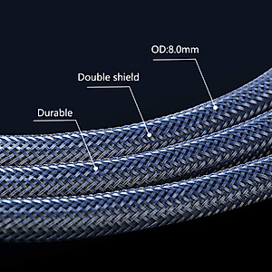 SKW Single OFC Balanced XLR Male to XLR Female 3 PIN Microphone Cable (3.2ft, 1M)