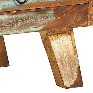 vidaXL TV Stand, TV Unit for Living Room, Sideboard with Storage, Entertainment Center Media Unit Cupboard, Multicolor Solid Reclaimed Wood