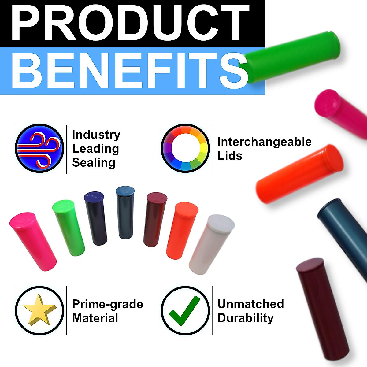 Alltrapod - Large Capacity, Fully Smell Proof, Water Proof Containers - Pink Bundle of 4