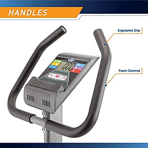 Marcy Magnetic Upright Bike With 8 Levels of Resistance NS-40504U,Grey