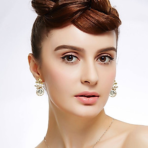 zqhhyy 18k Gold Baroque White Big Pearl Drop Earrings For Women Handmade Trendy Comfy Real Freshwater Pearls Aesthetic Life Tree Dangle Earrings Engaged Wedding Bridesmaid Hanging Jewelry (tree)