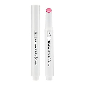 IT Cosmetics Pillow Lips Solid Serum Gloss, Marvelous - Lip Serum + Tinted Gloss - Instant Shine & Hydration - Adds a Natural Flush of Color - Collagen, Hyaluronic Acid & a Tri-Oil Complex - 0.07 oz