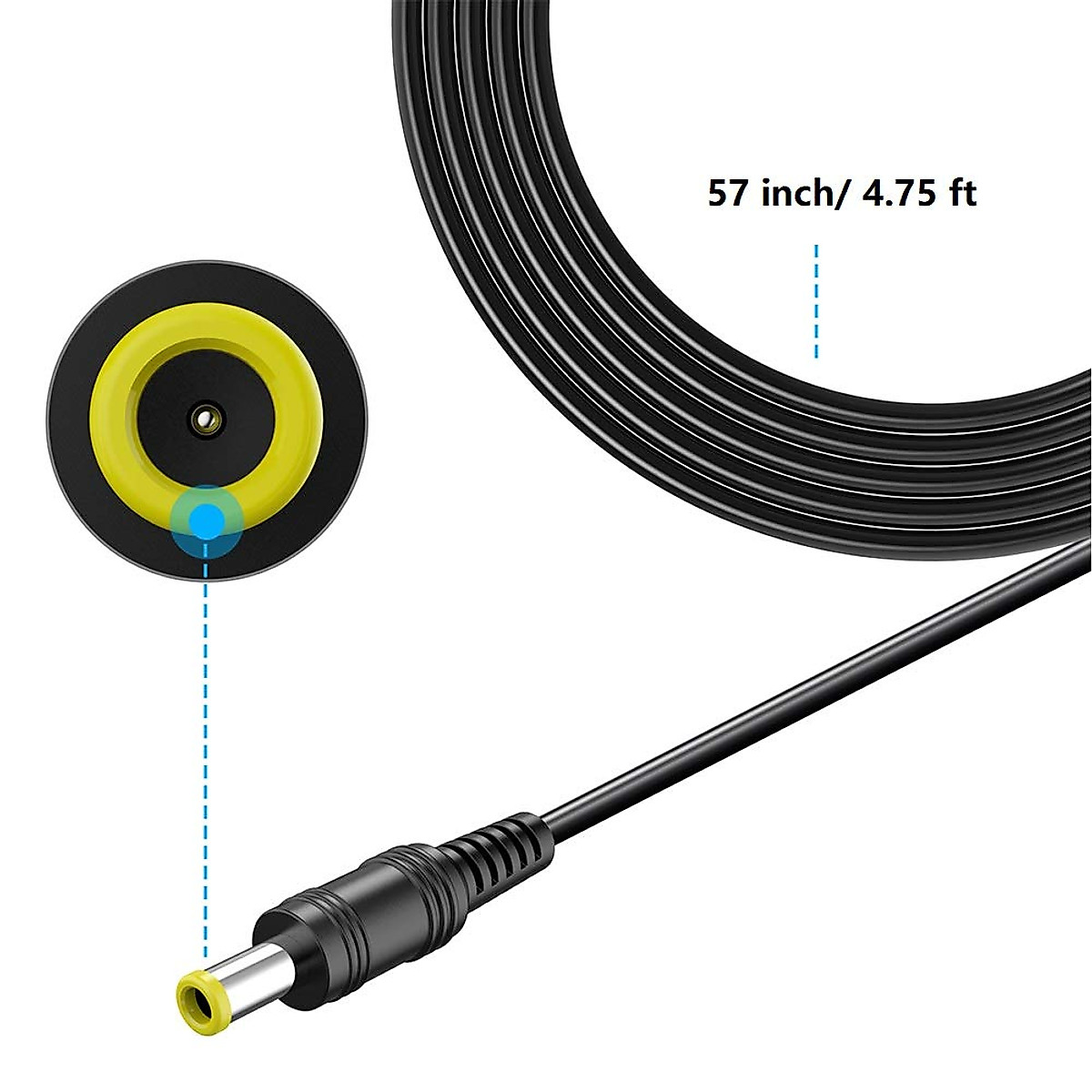 SoulBay 12V Power Cord for Sony Blu-Ray Disc DVD Players BDP-Series BDP-BX370 BDP-S1700 BDP-S3200 BDP-S3500 BDP-S3700 BDP-S6500 S6700 UBP-X700 12 Volt Replacement for Sony AC-M1208UC AC Adapter