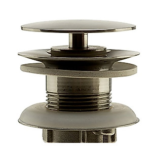 ALFI brand AB5009-BSS Popup Drain for Sink without Overflow, Brushed Stainless Steel