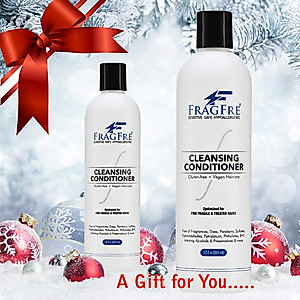 FRAGFRE Cleansing Conditioner for Fine Fragile and Treated Hairs 12 oz - Co-Wash for Sensitive Scalps - No Fragrance No Sulfate No Parabens - Hypoallergenic Vegan Co-wash (1 Pack)