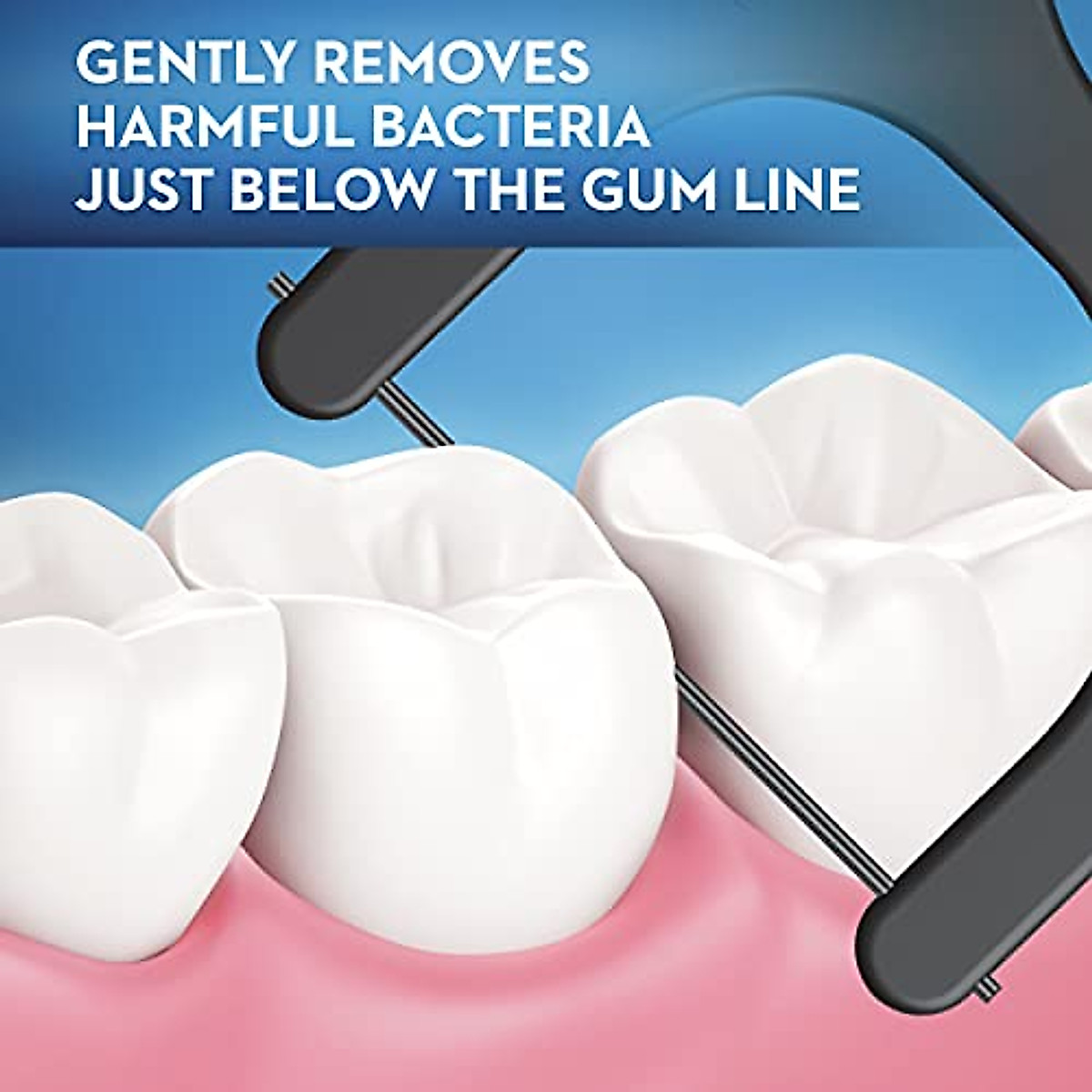 Oral-B Charcoal Infused Mint Dental Floss Picks, 75 Count, Pack Of 4