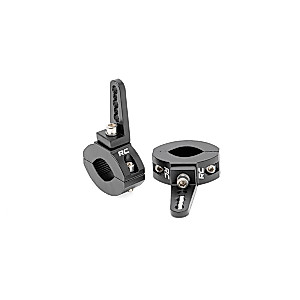 Rough Country Adjustable LED Light Clamps for 1-1.5" Roll Bars - 70170,Black