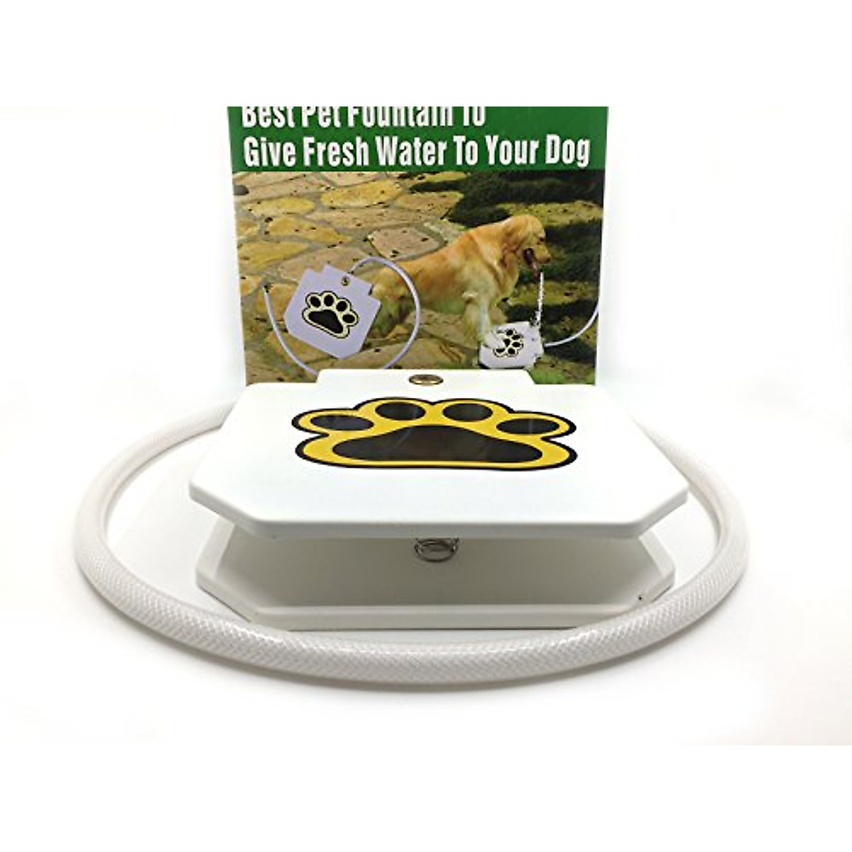 Outdoor Dog Water Fountain - Step On Dog Water System - Our Water Dispenser For Dogs Provides A Safe Self Watering Doggie Fountain For Your Pets - Never Leave Your Dog Without Fresh Water Again