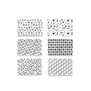 36 Pack All Occasion Assorted Blank Greeting Cards - 80's Retro Black and White Designs - Greeting Cards with Envelopes Included 4 x 6 Inches Thank You Cards, Birthdays, Graduations,Congratulations