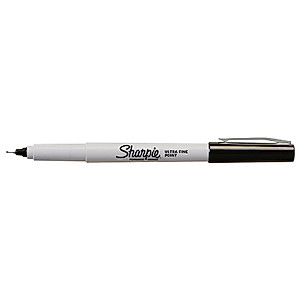Sharpie Permanent Markers, Ultra Fine Point, Black, 36 Count, 3 Pack