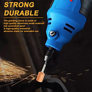 MIKILIKIEN Sanding Bits for Dremel Rotary Tool Kit Compatible with dremel 4000, Grinding Stone Set with 1/8" Shank, Ideal for Sharpening,Grinding,Smoothing, Flap Wheel, Aluminum Oxide 42pcs