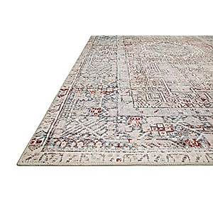 Chris Loves Julia x Loloi Jules JUL-07 Natural / Ocean Oriental Area Rug 7'-6" x 9'-6"