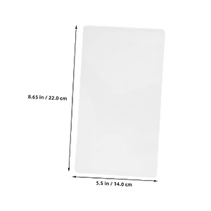 ULTECHNOVO 10pcs Board Basic Template 3D Pen Mat Drawing Board 3D Pen Drawing Mat Painting Mat 3D Pen Graffiti Pad 3D Drawing Paper Templates 3D Pen Pad Drawing Tool PVC White