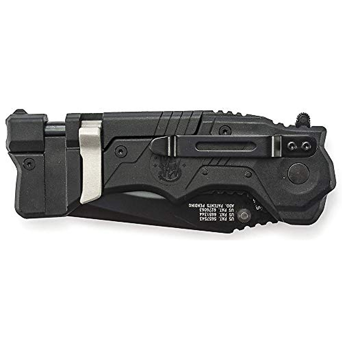 Smith & Wesson 1st Response SW911B 8.2in High Carbon S.S. Assisted Opening Knife with 3.4in Serrated Tanto Blade and Nylon Handle for Outdoor, Tactical, Survival and EDC