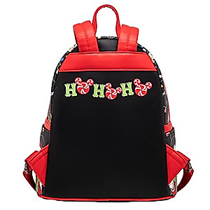 Loungefly Disney Glow in the Dark Santa Mickey and Friends Christmas Lights Backpack