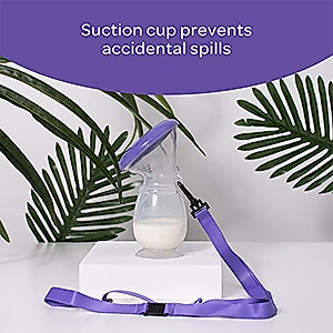 Lansinoh Breastmilk Collector Breastpump for Excess Breast Milk from Breastfeeding Mums BPA BPS Free 100% Silicone with Lid & Neck Strap, Transparent