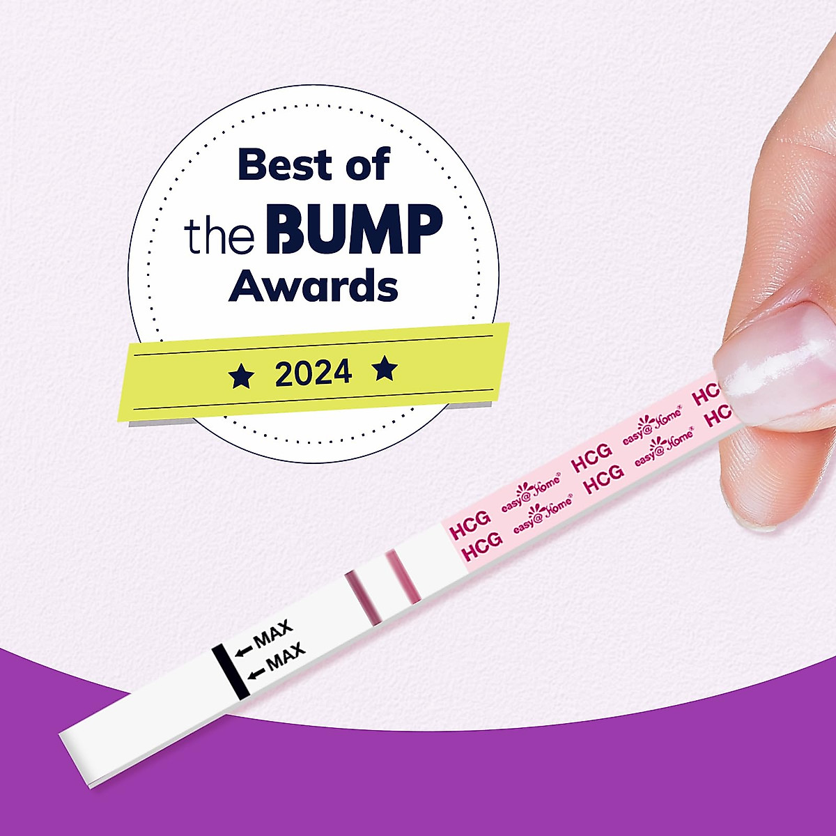 Easy@Home 40 Pregnancy Test Strips with 40 Urine Cups - Fast & Accurate Early Detection, Sensitive & Clear Results, Designed for Women Trying to Conceive EXP 07-31-2025