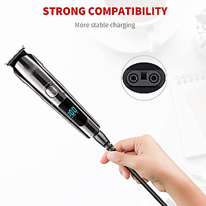 MEROM Replacement Power Cable for Brightup Beard Trimmer, 3.3ft/1m, Black