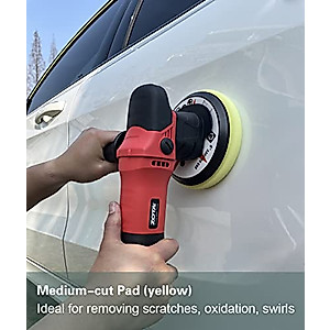 ZOTA Dual Action Polisher, 6 inch Car Polisher with 6 Variable Speed, 750W Ramdom Orbital Polisher Buffer for Car Detailing /DA Polisher.