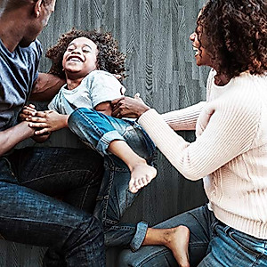 Forest Floor 3/8 Inch Thick Printed Foam Tiles, Premium Wood Grain Interlocking Foam Floor Mats, Anti-Fatigue Flooring, 24 in x 24 in