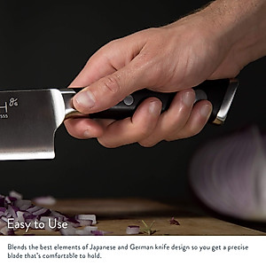 Greater Goods Chef Knives, Ergonomic Handle, Durable Kitchen Knives w/Balanced Design (Stainless Steel)