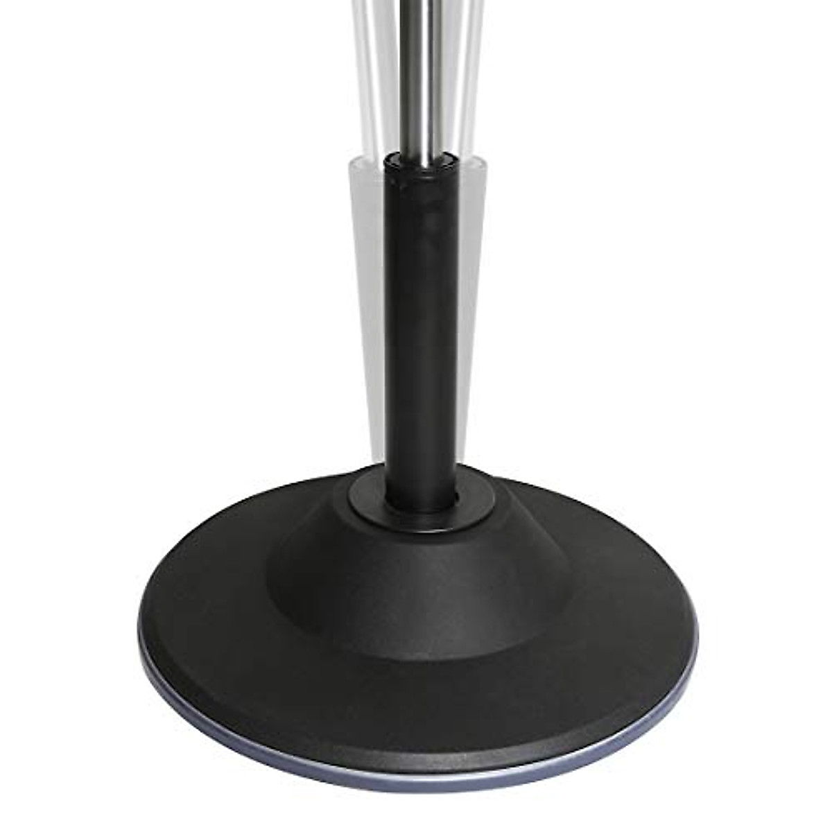 Seville Classics Modern Ergonomic Pneumatic Height Adjustable 360-Degree Swivel Stool Chair, for Drafting, Office, Home, Garage, Work Desk, Black, airLIFT Sit Stand Balance and Wobble