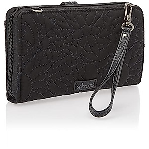 Sakroots Womens Bag in Eco-twill, Convertible Purse With Detachable Wristlet Strap, Includes Large Smartphone Crossbody, Quilted Black Spirit Desert, One Size US