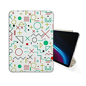 Cute Abstract Geometric Shapes case Compatible with iPad Mini Air Pro 7.9 8.3 9.7 10.2 10.9 11 12.9 inch Pattern Cover New 2022 2021 Trifold Stand 3 4 5 6 7 8 9 Generation 531 (11" Pro 1/2/3 gen)