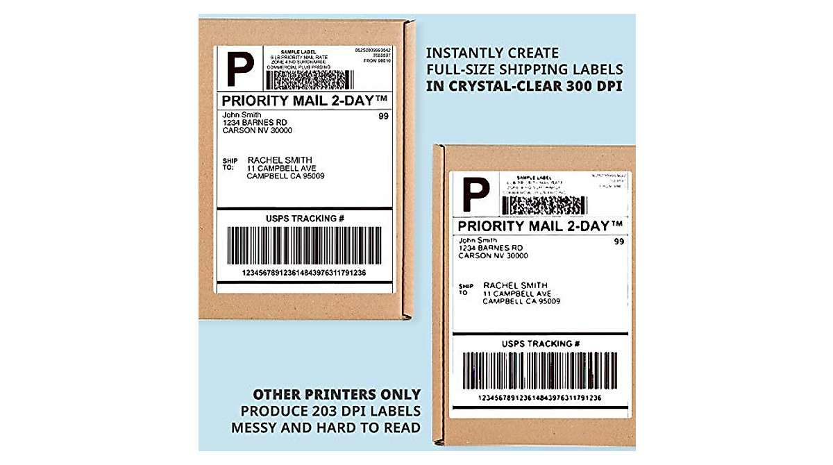 Logia 300 DPI Thermal Shipping Label Printer | High-Speed