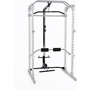 Fitness Reality unisex adult Pull-down Only Lat Pull down Attachment, Chrome, Black, One Size US