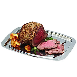 WALNUTA Stainless Steel Turkey Dish Roast Chicken Plate Rack Bakeware Tray Barbecue Baking Molds (Color : As Shown, Size : One Size)