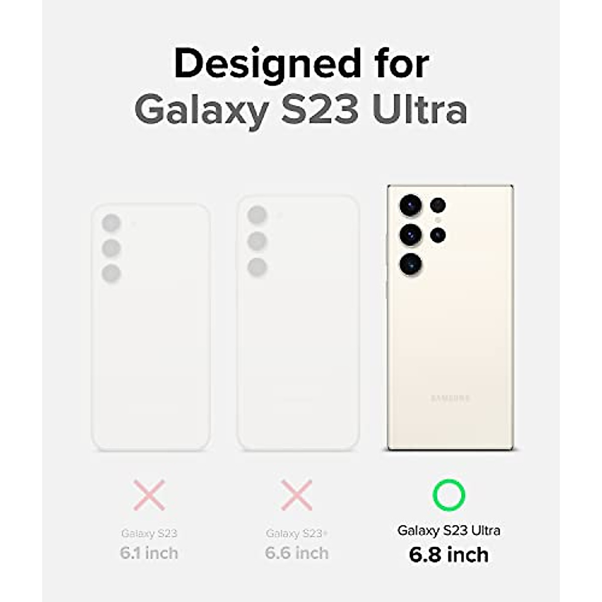 Ringke Fusion-X [Military Design] Compatible with Samsung Galaxy S23 Ultra 5G Case, Camouflage Hard Back Heavy Duty Shockproof Advanced Protective Bumper Cover - Camo Black