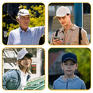 CoverYourHair Baseball Hats - Plain Dad Hat - Baseball Caps - Adjustable Sport Cap ,10 Pack Baseball Cap, Multi color,One Size