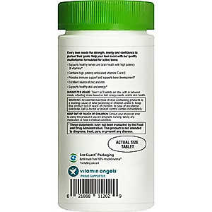 Rainbow Light Multivitamin for Teens, Vitamin C, Zinc, & B Complex, Supports Brain Health, Nerve Function, and a Strong Immune System, Gluten Free, Vegetarian, Fruit Punch, 90 Tablets