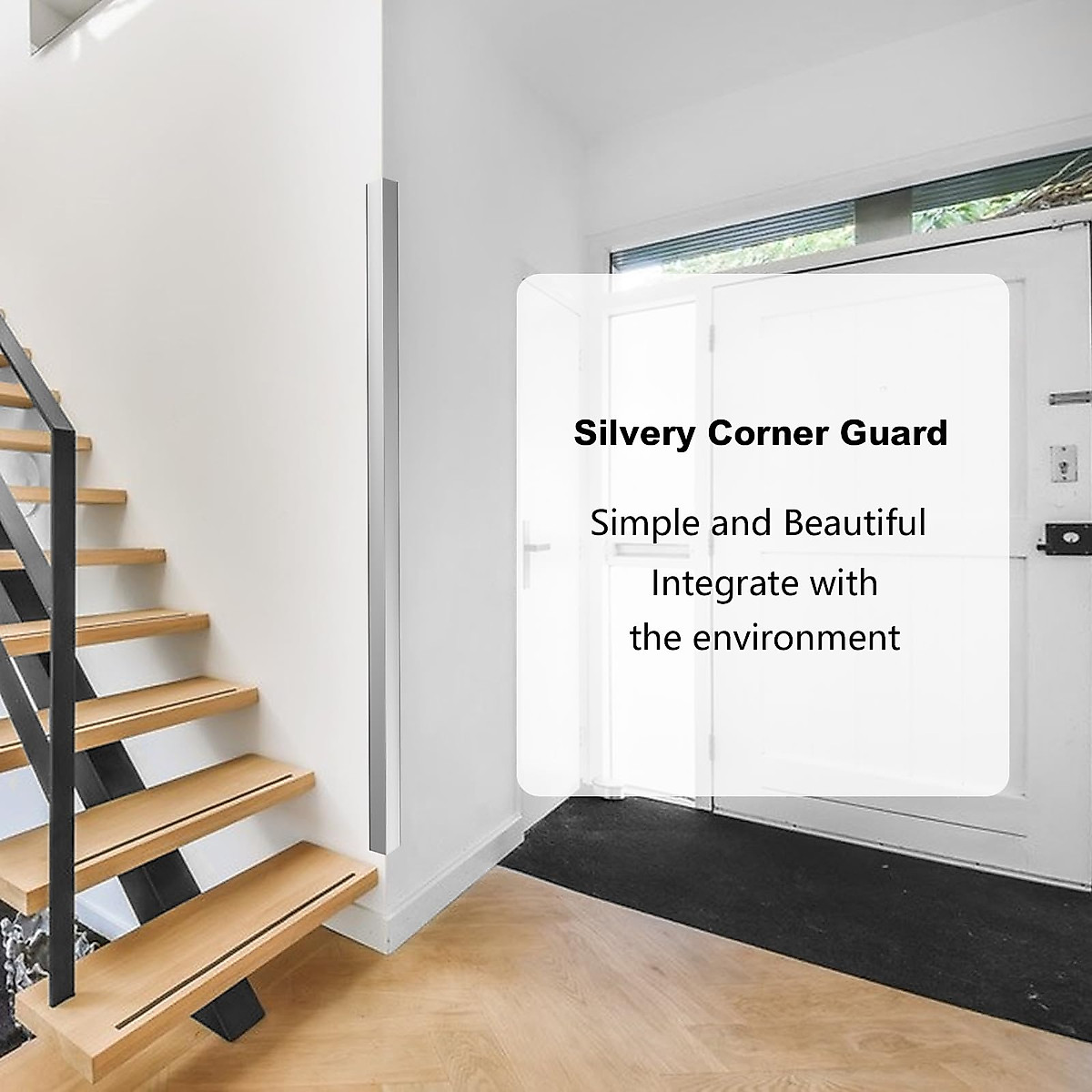 Aluminium Alloy Metal Corner Guards 12Pcs Wall Corner Protector 2" x 2" x 48" Wall Corner Protection Decoration Pack of 12 Corner Guards 20 Ga/1 mm Thickness