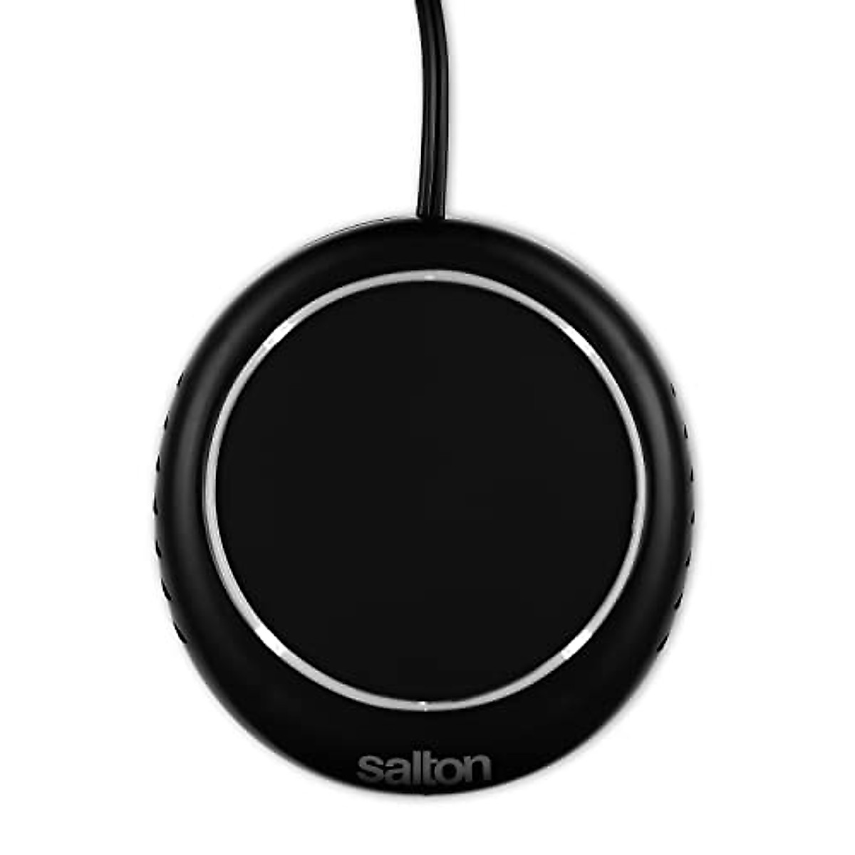 Salton LED Lit Coffee Mug & Tea Cup Warmer for Office, Gaming Lights or Candle Warming, Electric Beverage Warmer with Automatic Temperature Control, Black (SMW2094BKW)