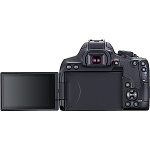 Canon EOS Rebel T8i DSLR Camera with 18-55mm Lens Bundle + 420-800mm MF Zoom Lens + 2X 32GB Sandisk Memory + Accessory Bundle Including Auxiliary Lenses, Tripod, Camera case & More (Renewed)