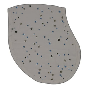 JAXMAN COLLECTION Muslin Burp Cloth for Boys & Girls, 70% Bamboo / 30% Cotton Washcloth, Face Towel, Burp Cloth, Unisex (Hot Air Balloon/Stars)