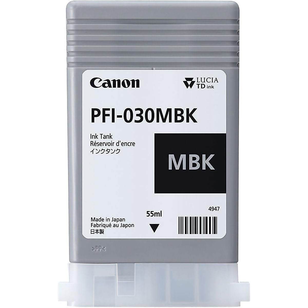 Matte Black Ink 55ml (PFI-030MBK) for Canon imagePROGRAF TA-20 and TA-30