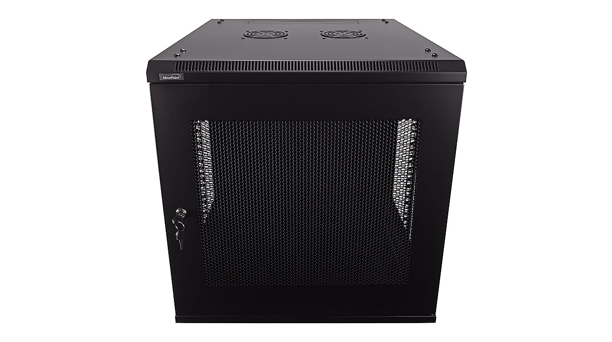 Durable NavePoint 12U Server Rack Enclosure - Space Efficient