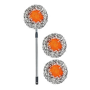 Mops for Floor Cleaning, 360° Rotatable Adjustable Cleaning Mop, Reusable Spin Mop Cloth, 2022 New Telescopic Microfiber Dust Wall Cleaner Mop, For Wall, Ceiling, Window And Baseboard Cleaner
