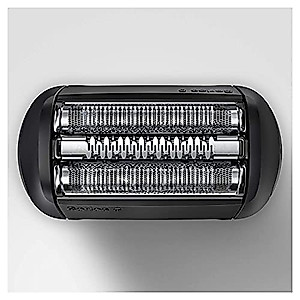 Braun Series 5 Shavers Replacement Foil and Trimmer Head Cassette with Ultra-Active-Lift Middle Trimmer and Crosshair Designed Foil, Silver Finish