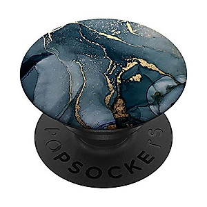 Elegant Turquoise Blue & Aqua Ocean Pattern PopSockets PopGrip: Swappable Grip for Phones & Tablets