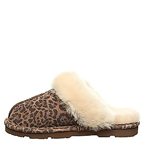 BEARPAW Women's Loki Exotic Leopard Size 7 | Women's Slippers | Women's Shoes | Comfortable & Light-Weight