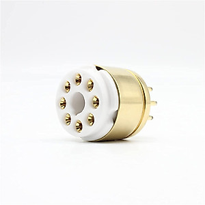 2pcs Amptata Octal 8pin Tube Saver Ceramics 6550 KT88 EL34 6L6 6SN7 6CA7 5Z3 5U4 6V6 KT100 Amplifier Vacuum Tube Protect Tube Pin Socket Saver