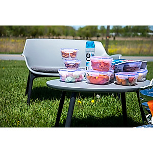 Superio Sealed Food Container, Large Meal Prep Container, 4 Quart, 16 Cups, 128 Oz, Lunch Prep Containers for College, School, Food Bowl with Latches- Clear Bin with Leakproof Lid, BPA Free